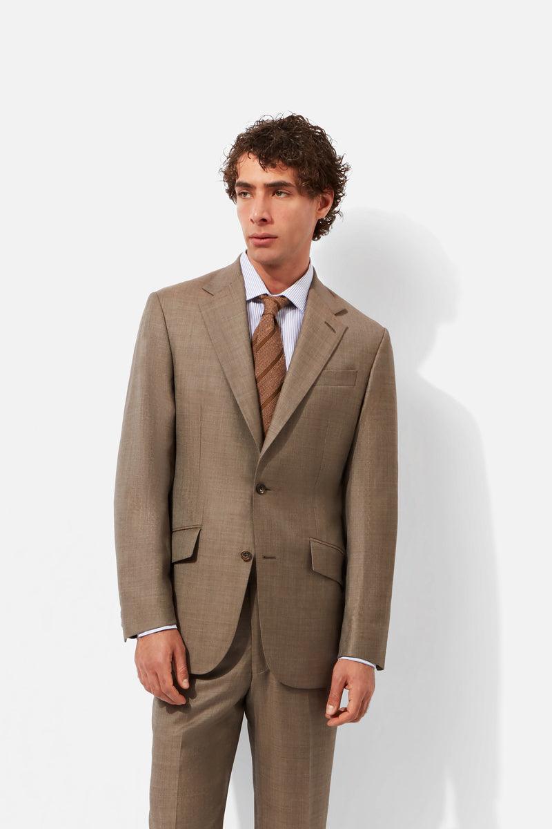 Chapman Jacket - Tan Sharkskin Jacket