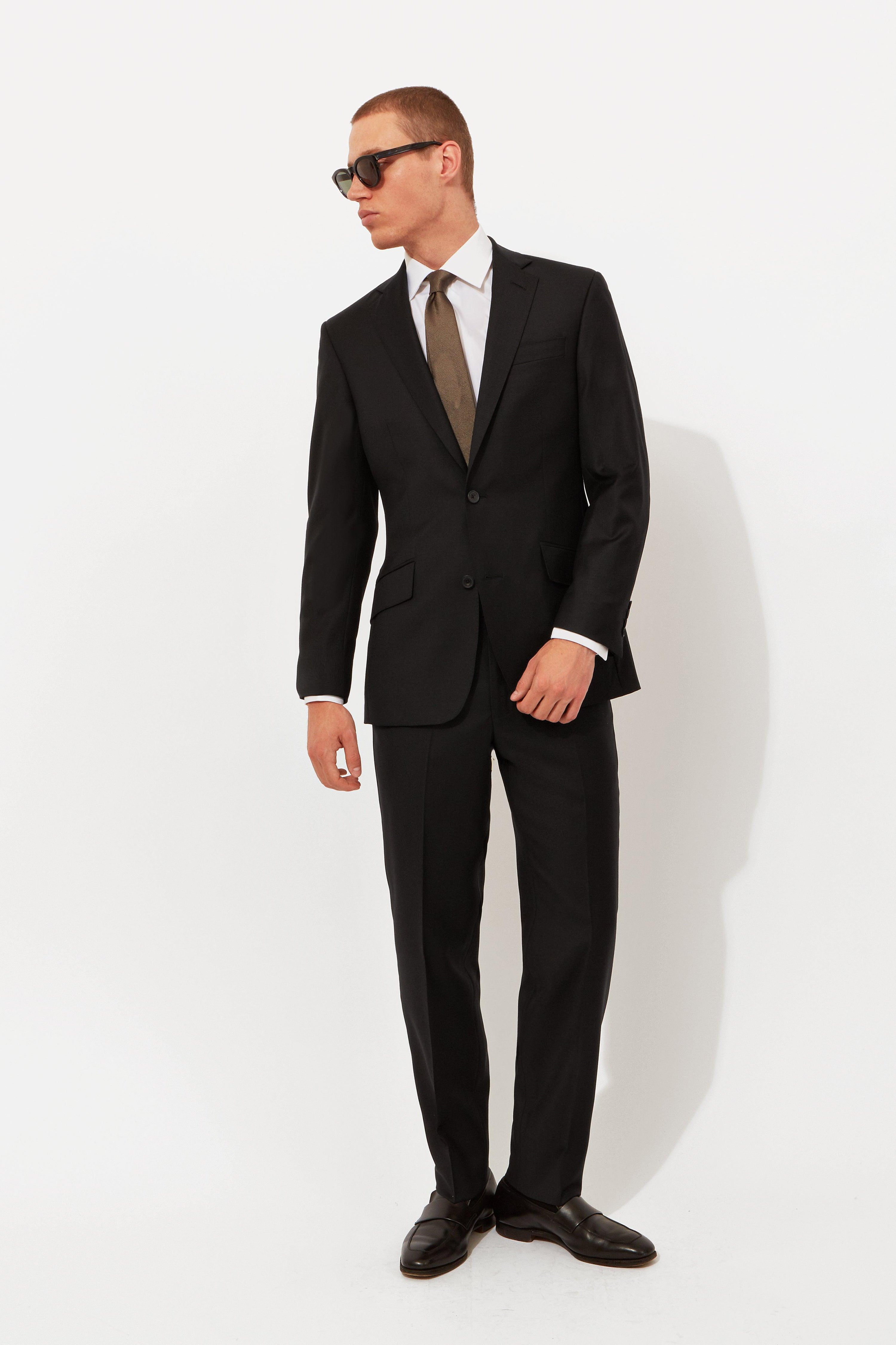 Black Twill Suit