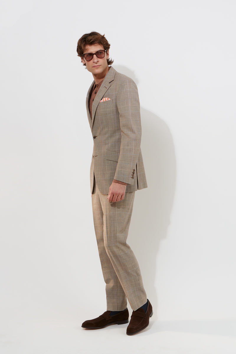 Chapman Suit - Brown Prince of Wales Check